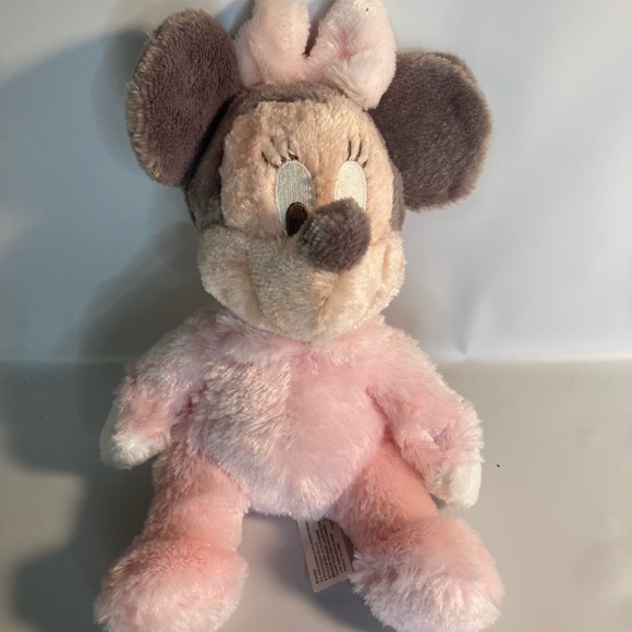 Disney | Toys | Disney Parks Minnie Mouse Soft Pink Baby Rattle Plush 1 ...